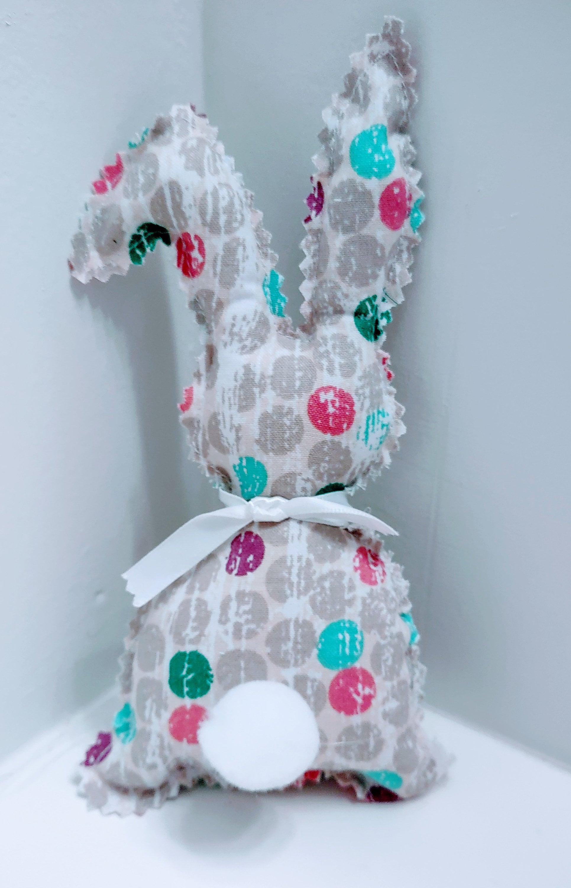 Stuffed Fabric Bunny Farmhouse Style Easter Basket Bunny - Etsy