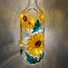 Hand Painted Bottle ,sunny Sunflowers, Bottle With Lights,sunflower ...