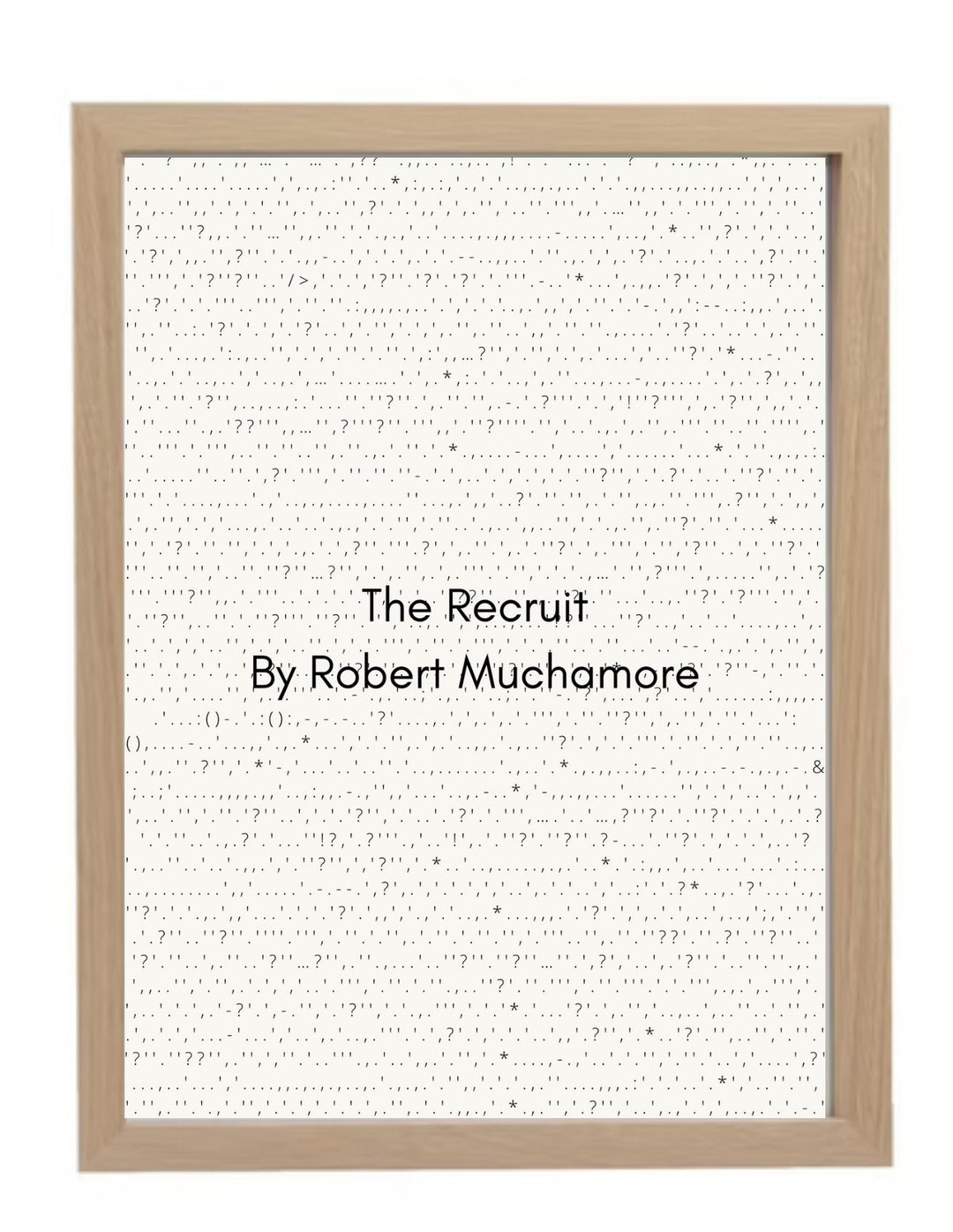 Customisable Punctuation Art - Etsy