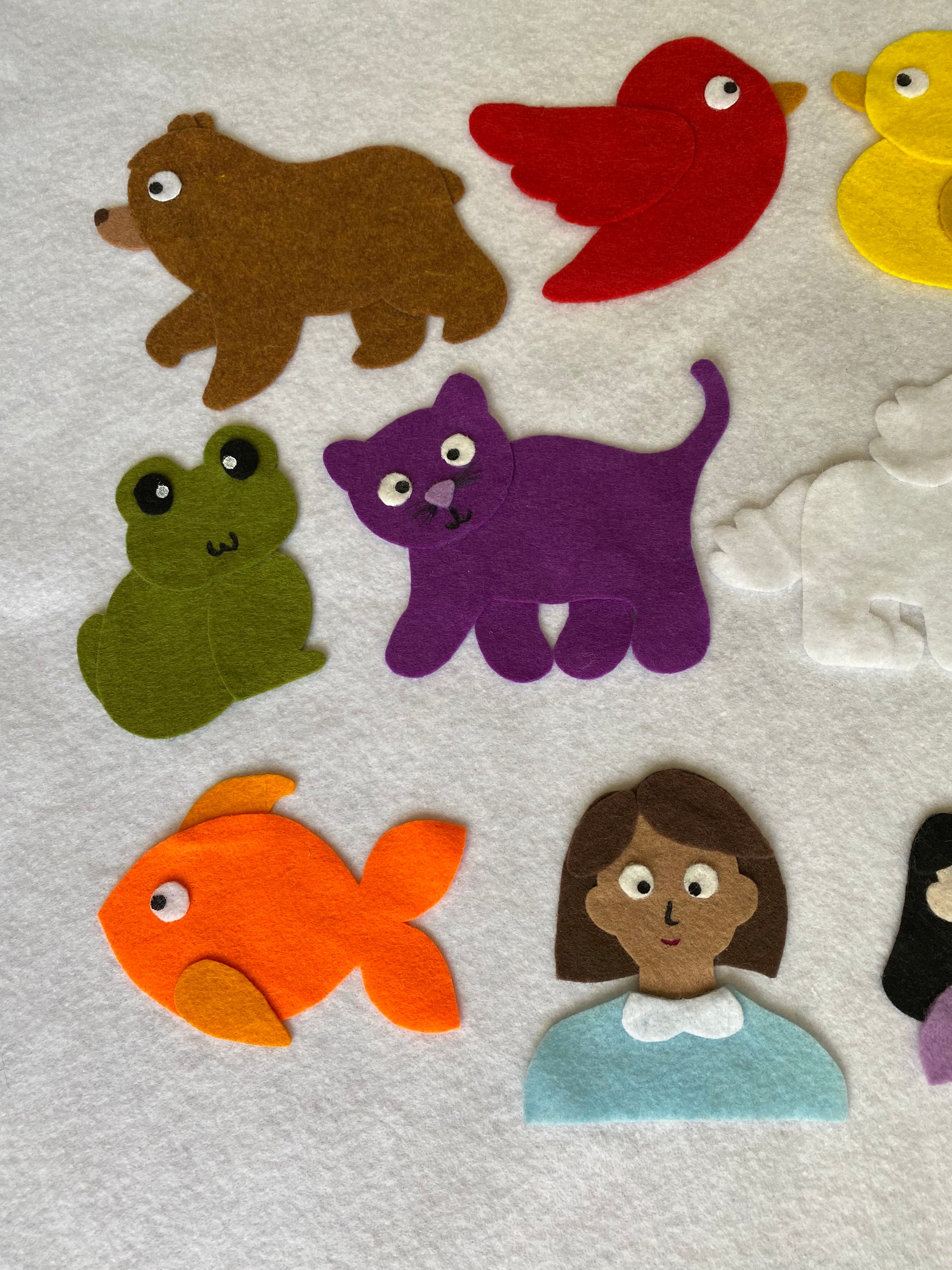 Brown Bear, Brown Bear What Do You See Felt, Felt Stories,flannel Board ...