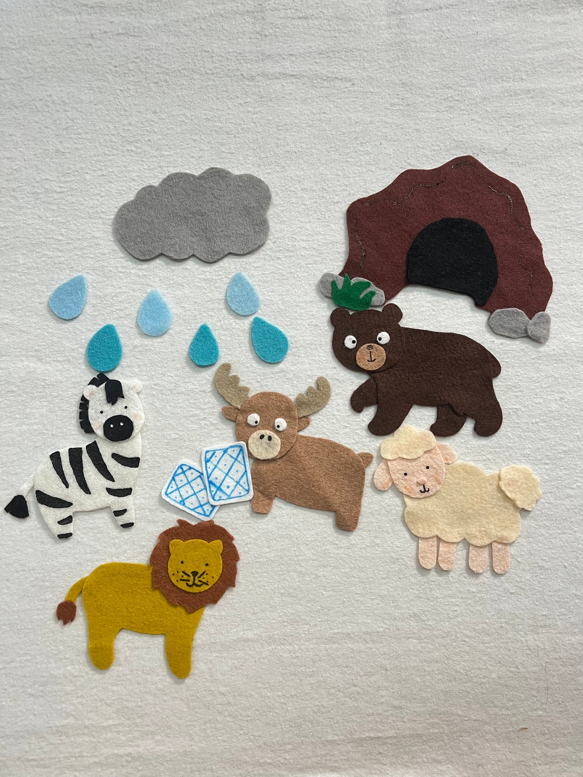 The Very Cranky Bear Felt Story, Felt Stories, Circle Time, Flannel ...