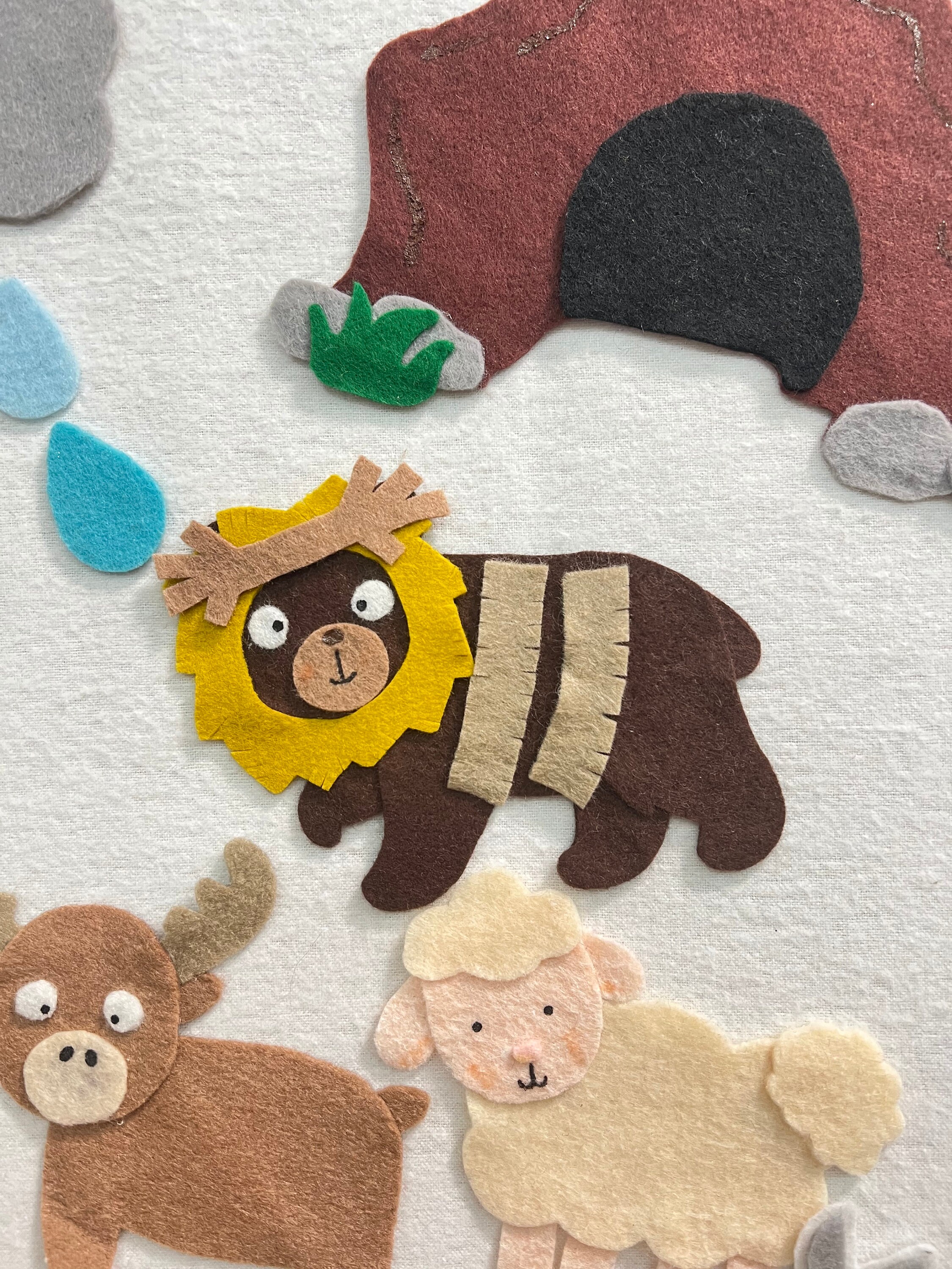 The Very Cranky Bear Felt Story, Felt Stories, Circle Time, Flannel ...