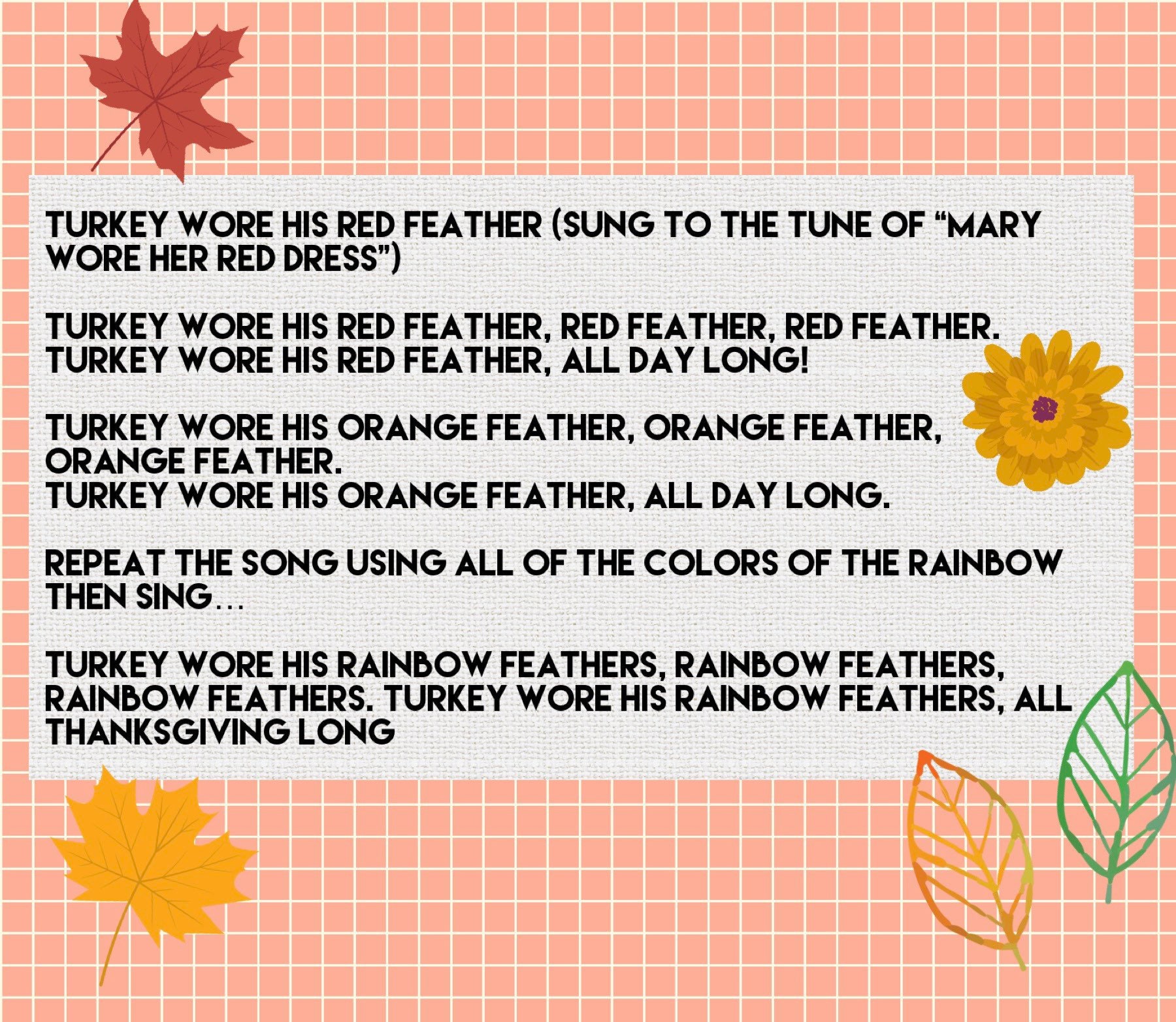 Turkey Wore His Rainbow Feathers Felt Story, Felt Stories, Flannel ...