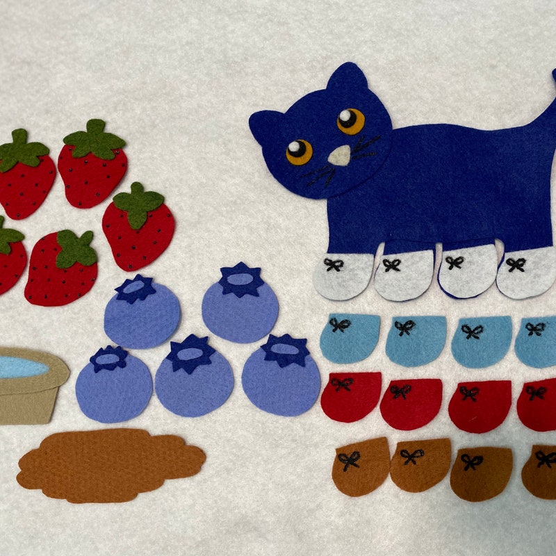 Pete the Cat Felt - Etsy