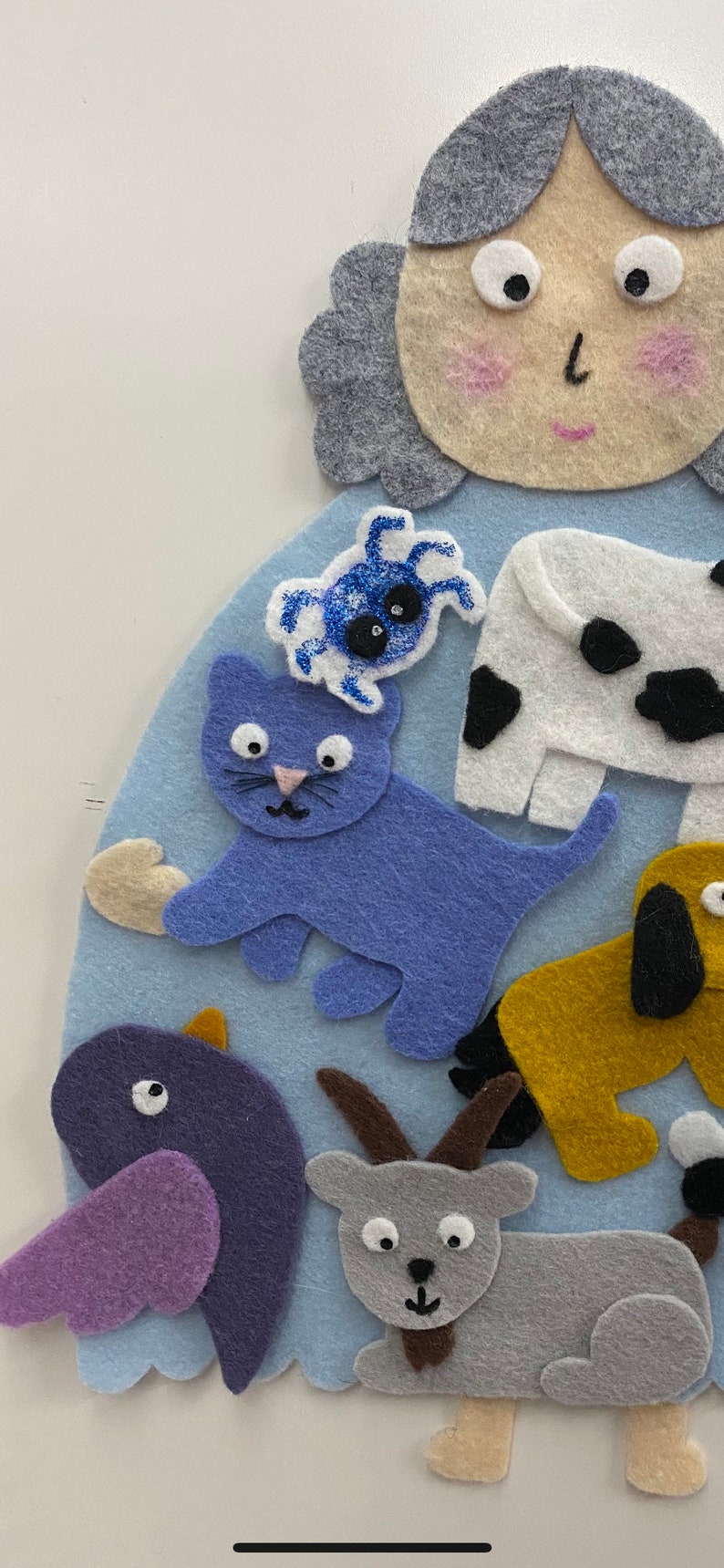 There Was an Old Lady Who Swallowed a Fly Felt Story Felt - Etsy Canada