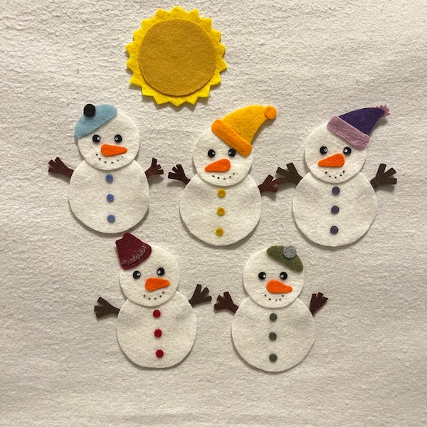 Felt Snowman - Etsy