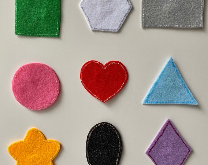 Basic Shapes Felt, Felt Stories,flannel Board Story, Felt Shapes ...