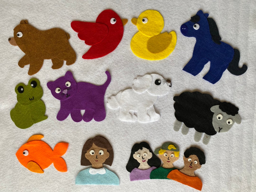 Brown Bear, Brown Bear What Do You See Felt, Felt Stories,flannel Board ...