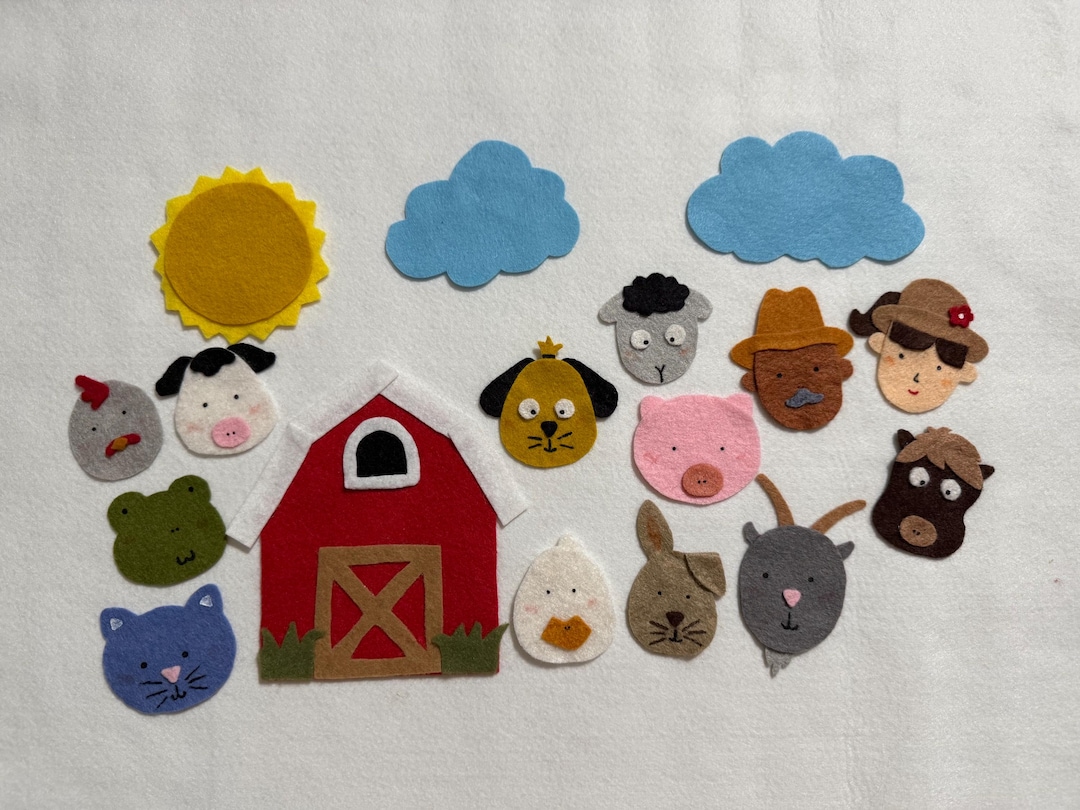 Old Macdonald Had a Farm Felt Story, Nursery Rhyme, Circle Time ...