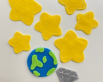 Ten Little Stars Felt Set // Felt Stories // Flannel Board - Etsy Canada