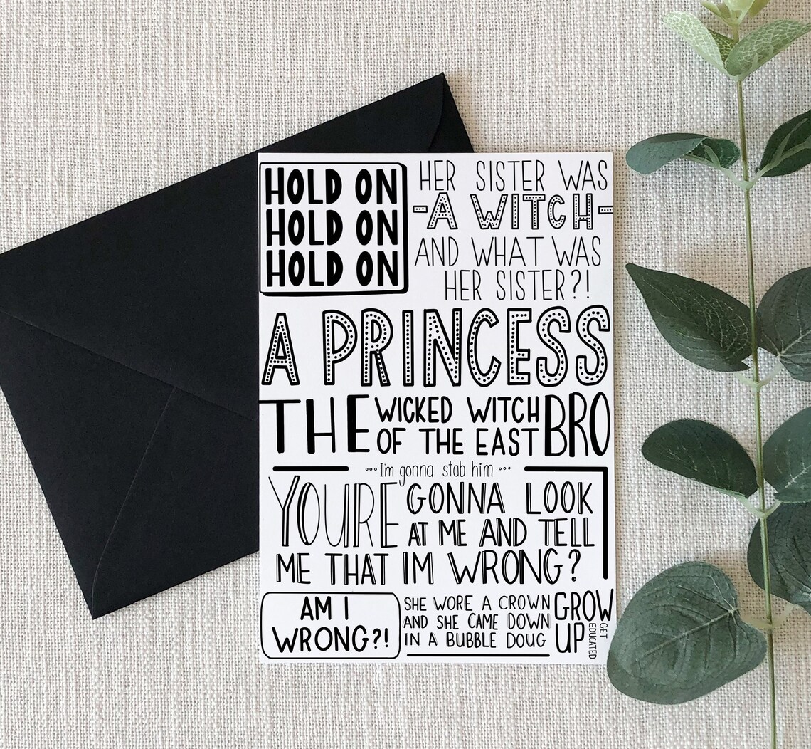 Tik Tok Greeting Card, Wicked Witch of the West Bro, Youtube, Vine ...