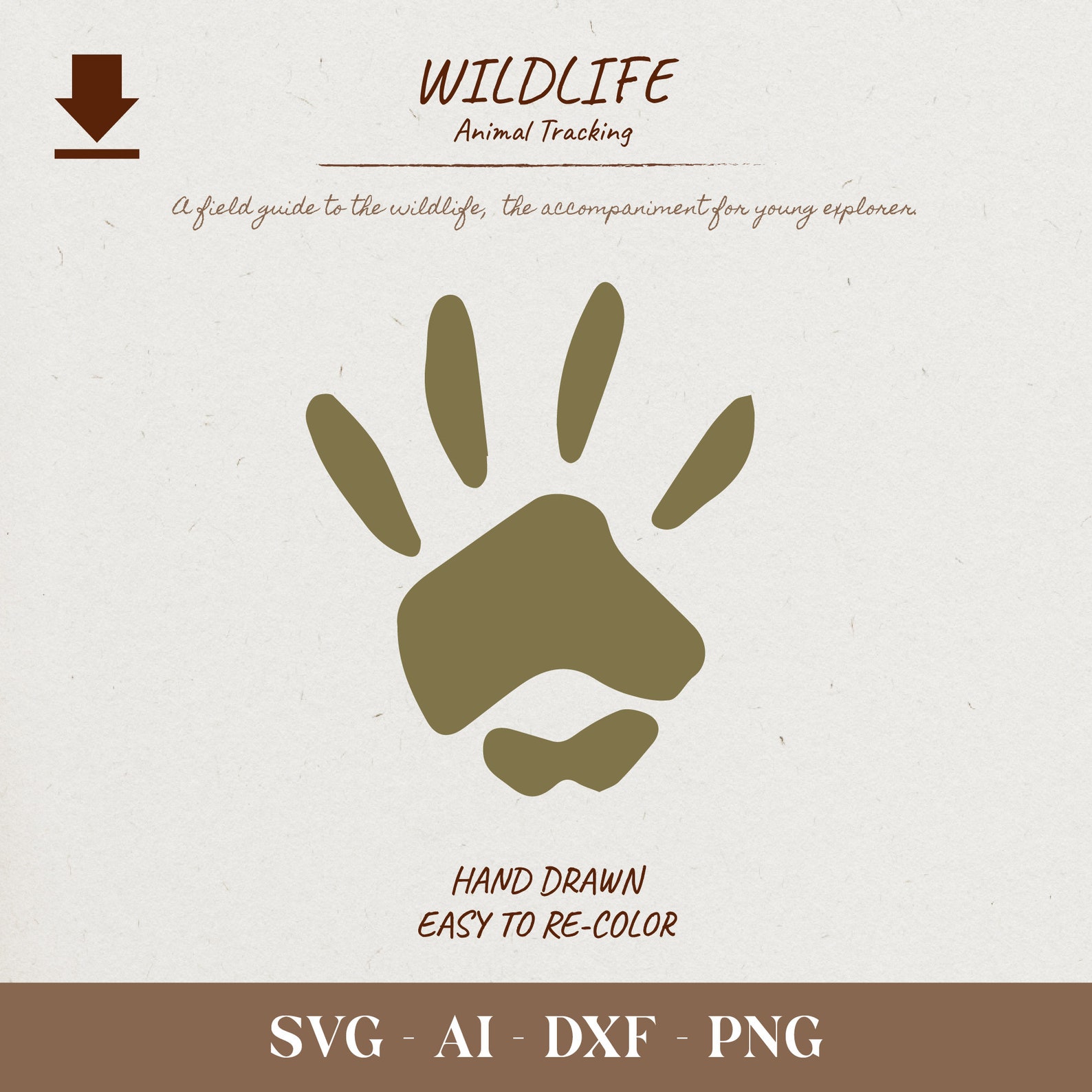 Wildlife Animal Tracking SVG, Animal Footprints Svg, Paw Prints SVG ...