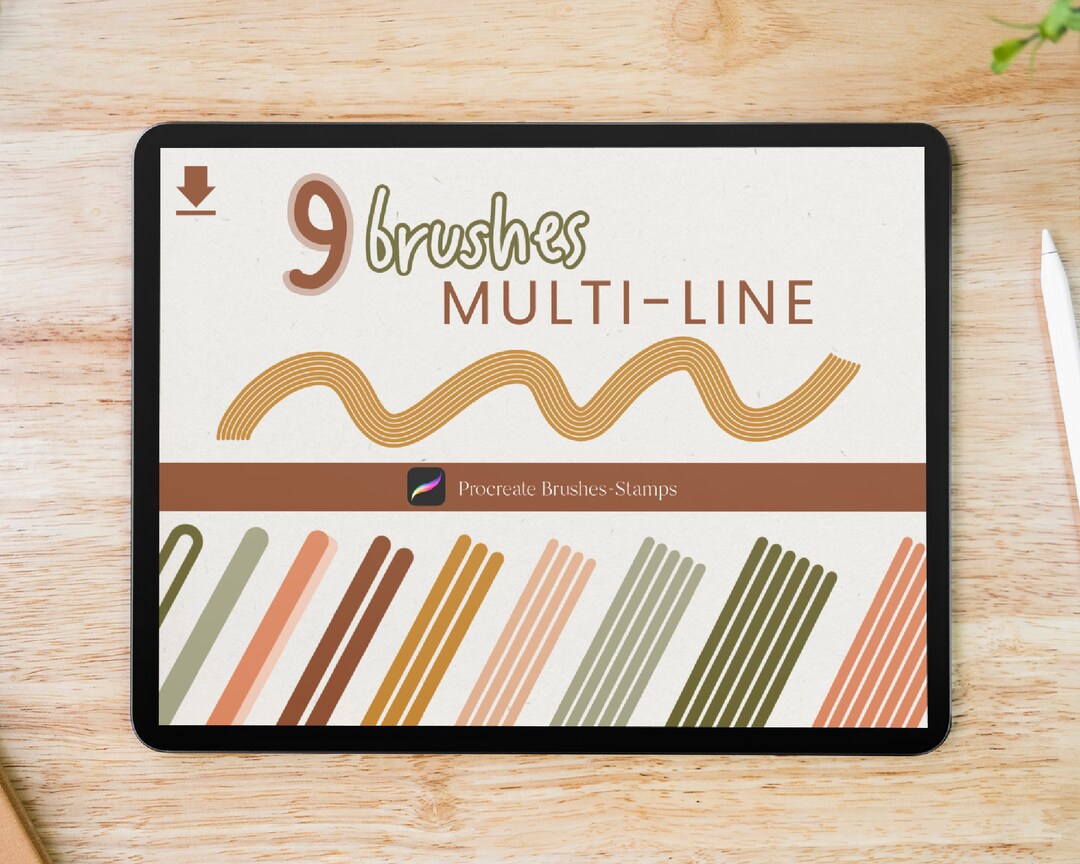 9 Multiline Procreate Brush Procreate Multiline Brush Procreate