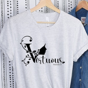 Virtuous Christian SVG, DXF, Png, Pdf Downloadable Files - Etsy