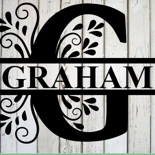 G-split Alphabet SVG G Monogram G Letter DXF Downloadable - Etsy