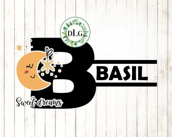 B-split Alphabet B Monogram B Letter SVG DXF Downloadable | Etsy