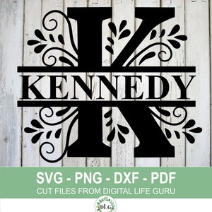 K-split Alphabet, K Letter, K Monogram, SVG, DXF Downloadable File - Etsy