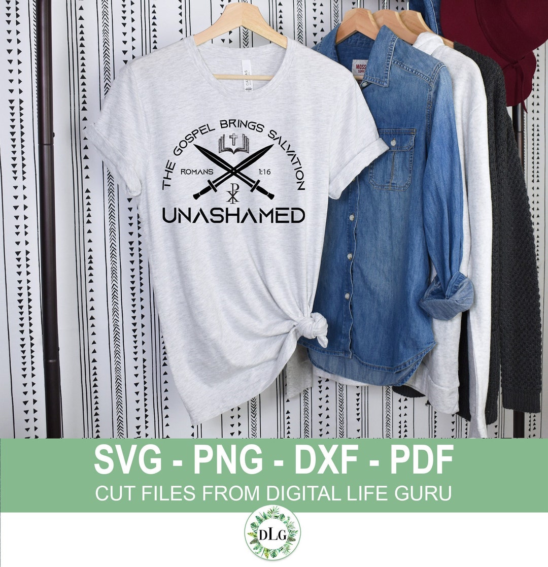 Buy Unashamed Faith Christian SVG, DXF, Png, Pdf Downloadable Files ...