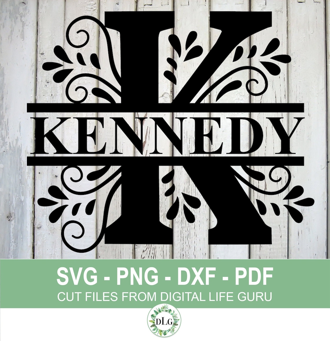 K-split Alphabet K Letter K Monogram SVG DXF Downloadable - Etsy