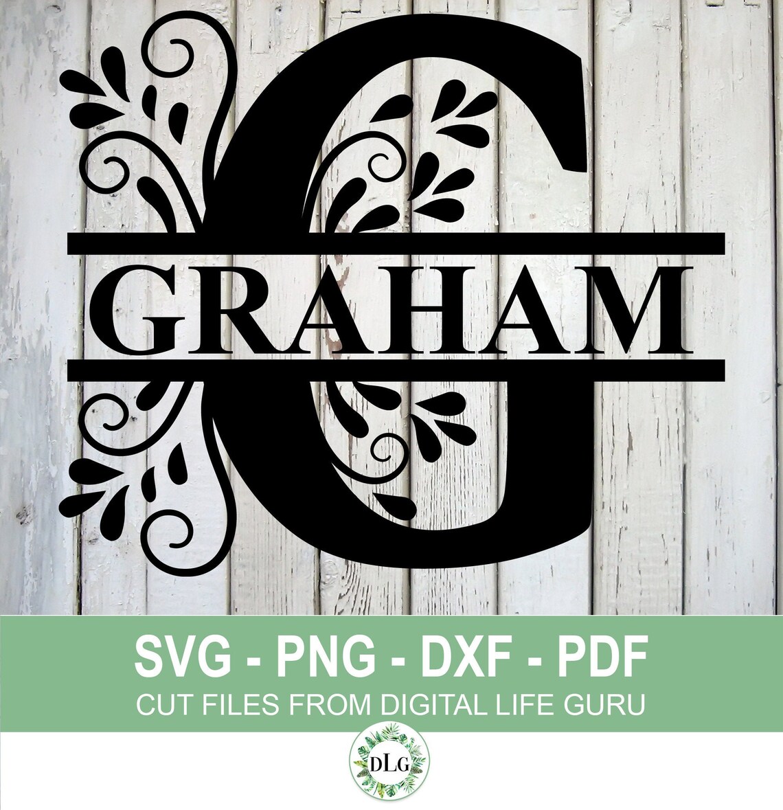 G-split Alphabet SVG, G Monogram, G Letter, DXF Downloadable File ...