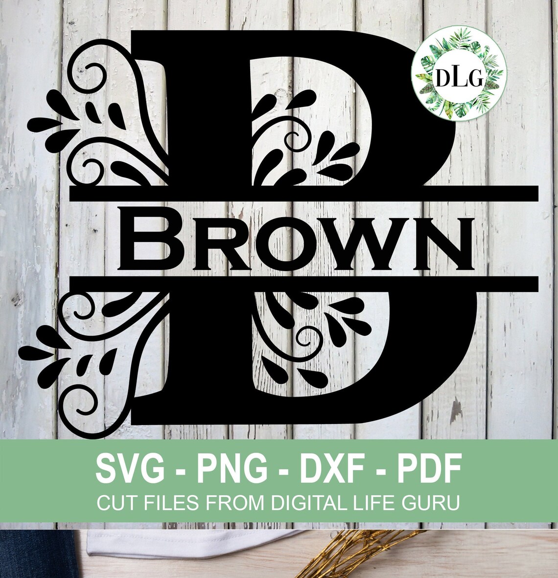 B-split Alphabet B Monogram B Letter SVG DXF Downloadable - Etsy