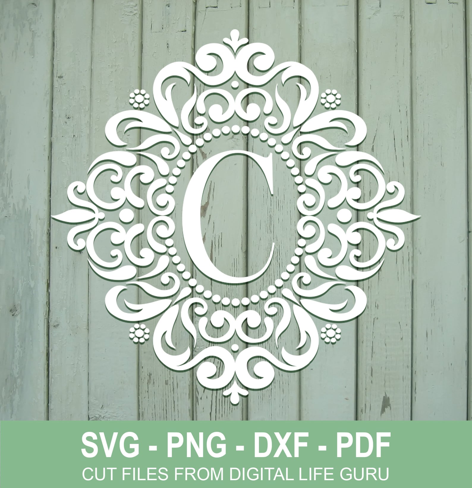 C-alphabet, C Letter, SVG, DXF, C Monogram/ Buy 3 Get 30% off ...