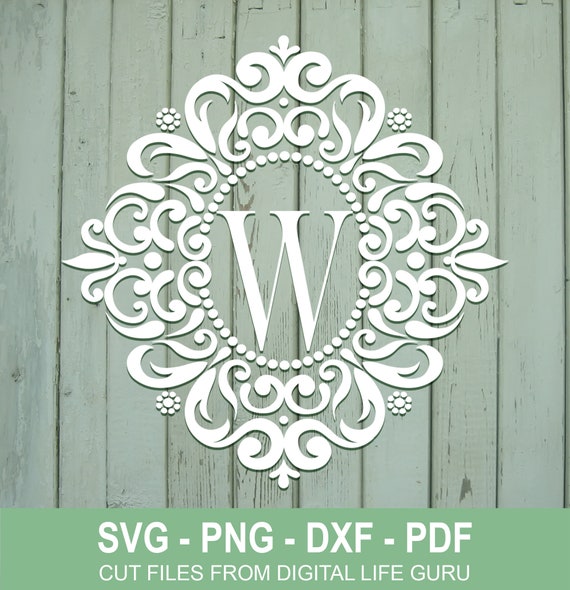 W-Alphabet W Letter SVG DXF W Monogram Buy 3 Get 30% off | Etsy