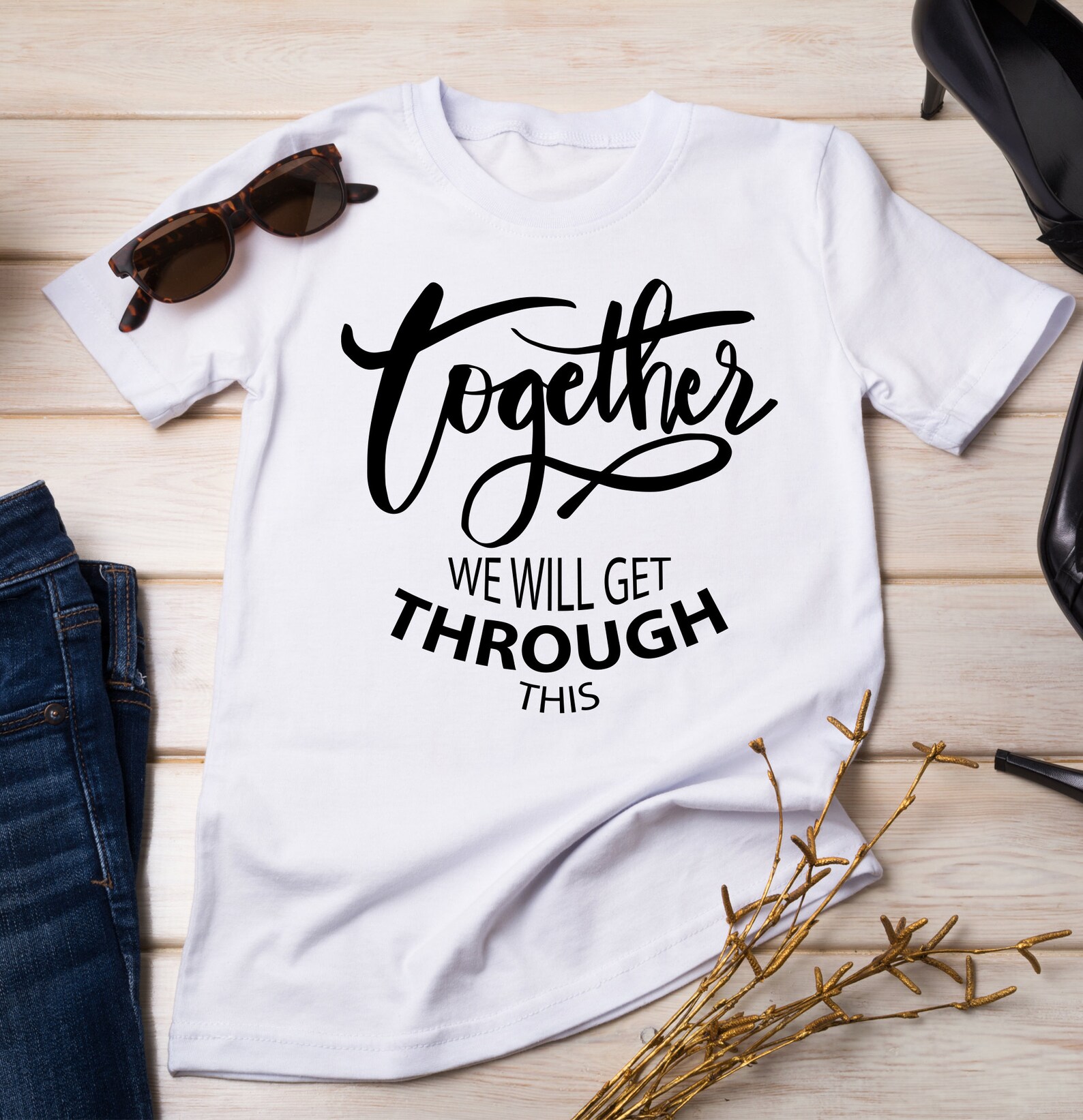 Together We Will Get Through This SVG, DXF Downloadable File - Etsy