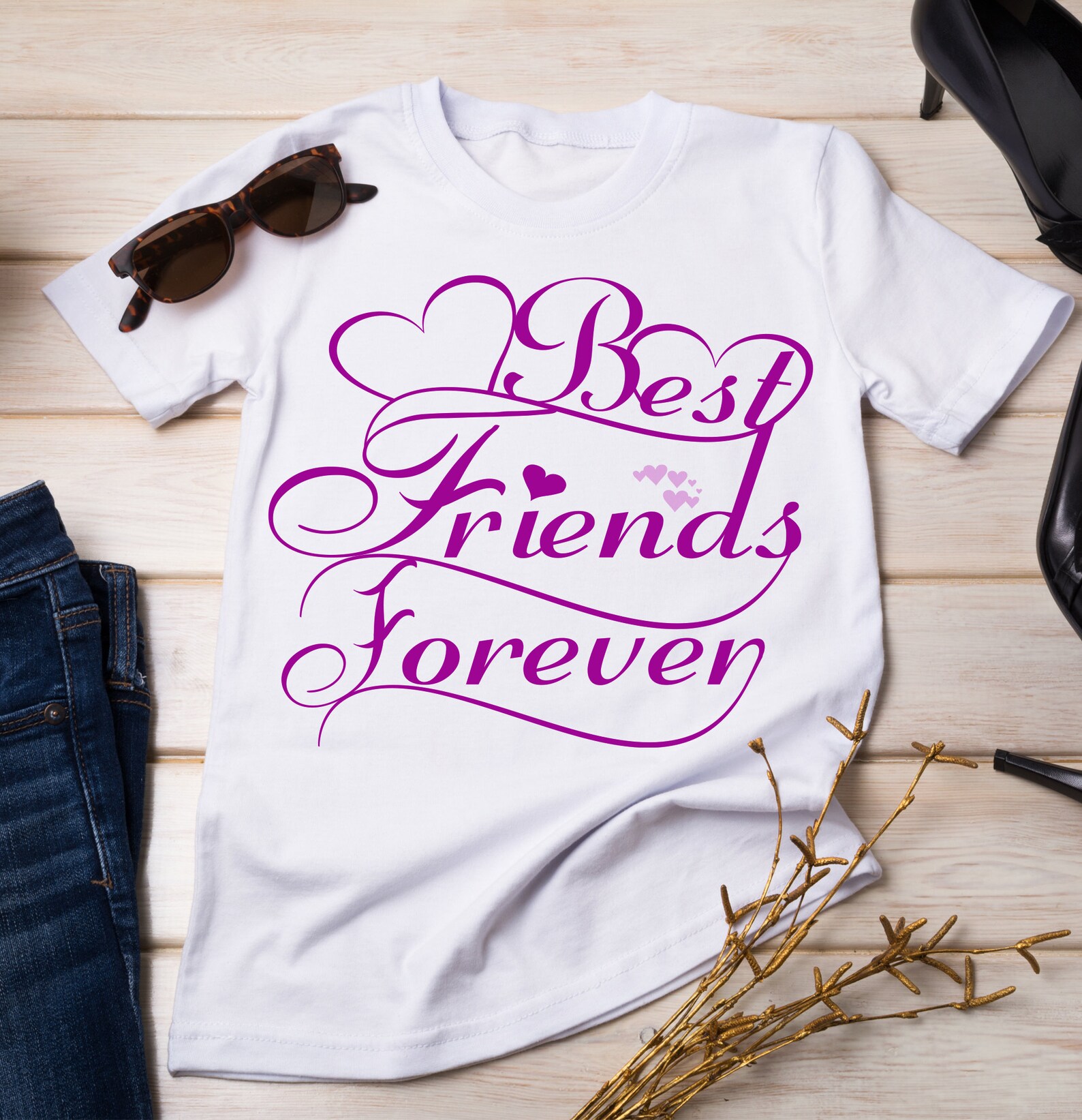 Best Friends Forever SVG DXF Sublimation Downloadable File - Etsy Singapore