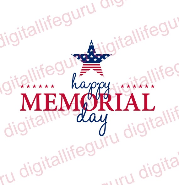Memorial Day SVG PNG & PDF Downloadable File's / Buy 3 - Etsy