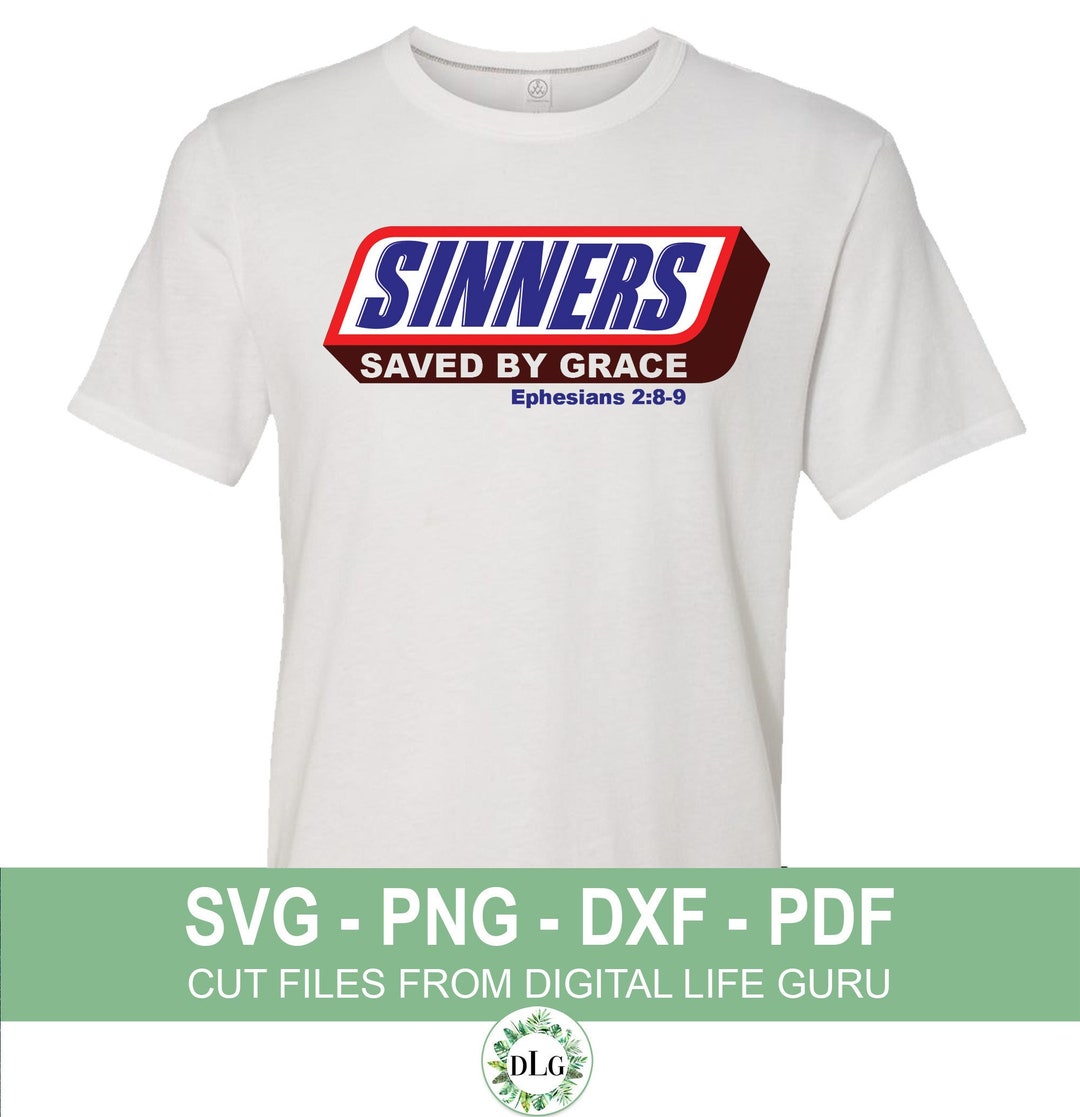 Snickers Sinners Jesus Christ Print-to-cut File Downloadable Files - Etsy