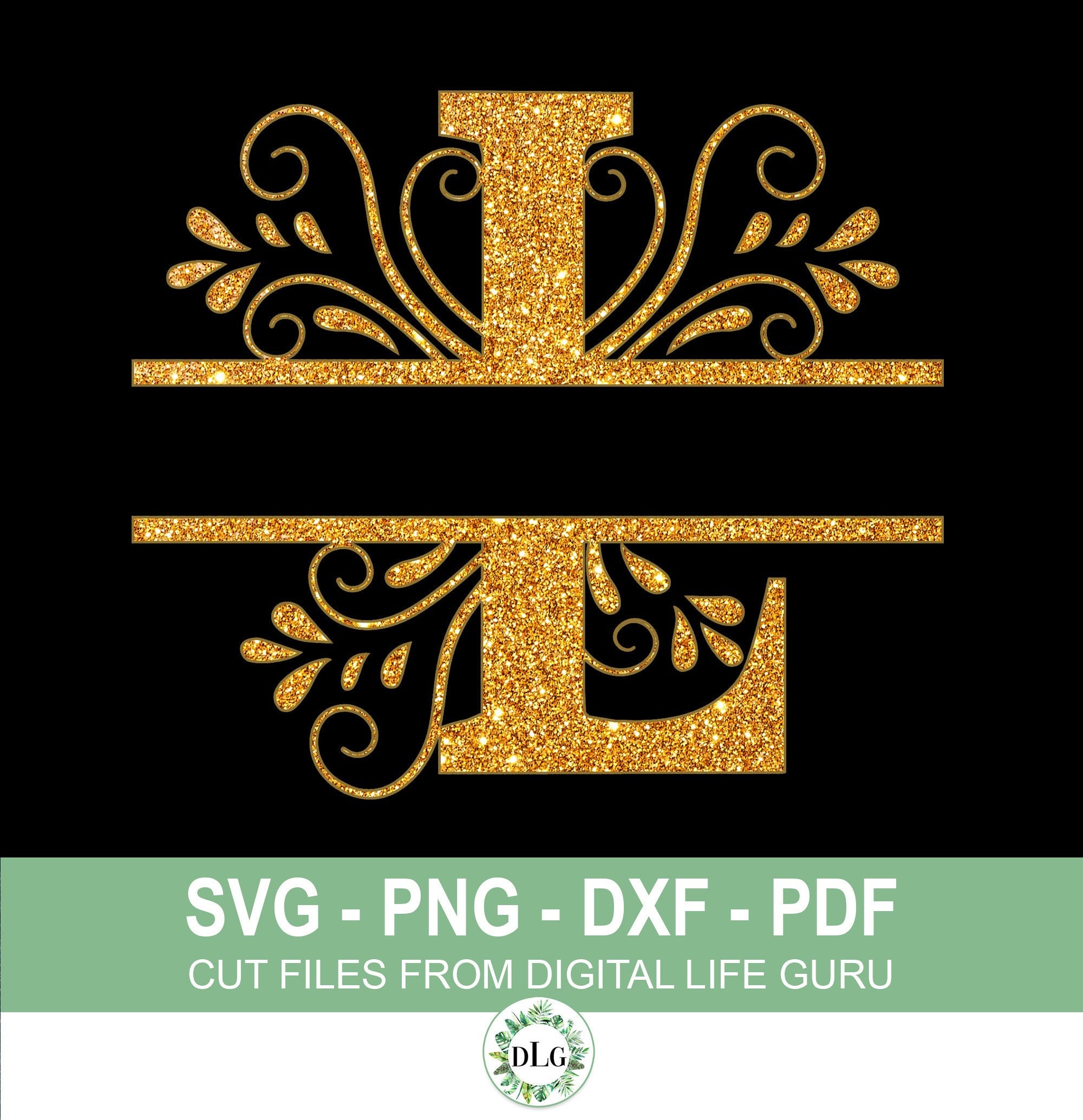 Gold Letter L Wall Decor