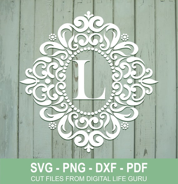 L-alphabet Letter SVG DXF Monogram/ Buy 3 Get 30% off - Etsy