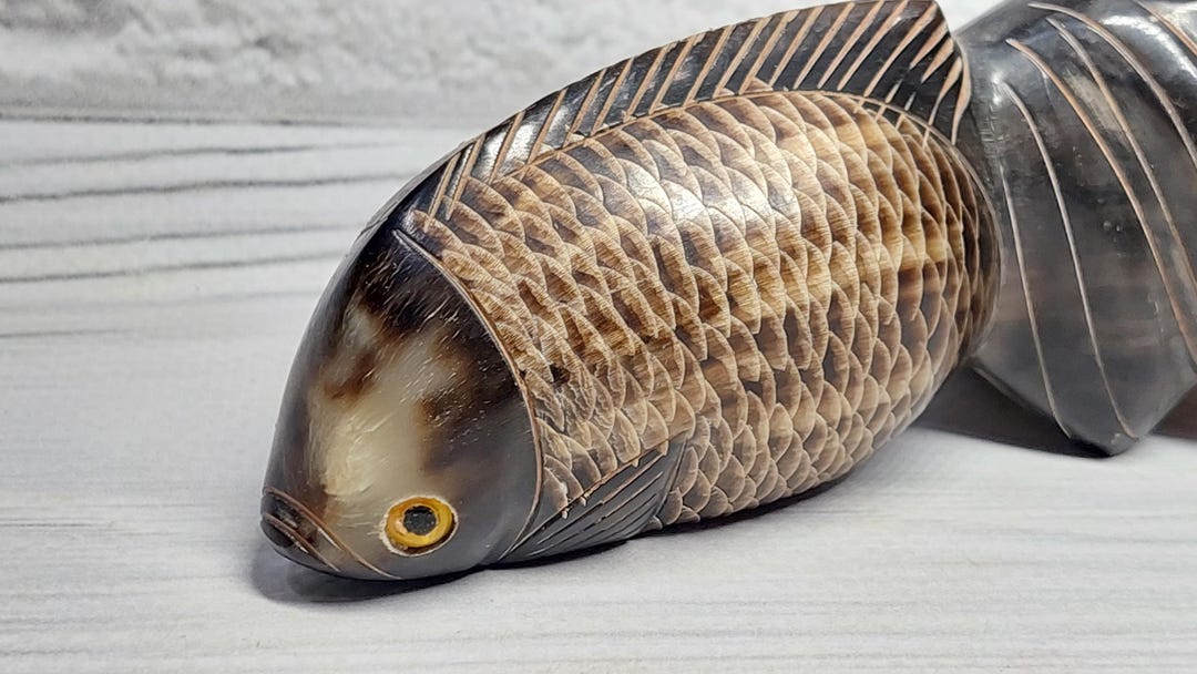 Vintage Fish Made of Horn for Your Decor - Etsy
