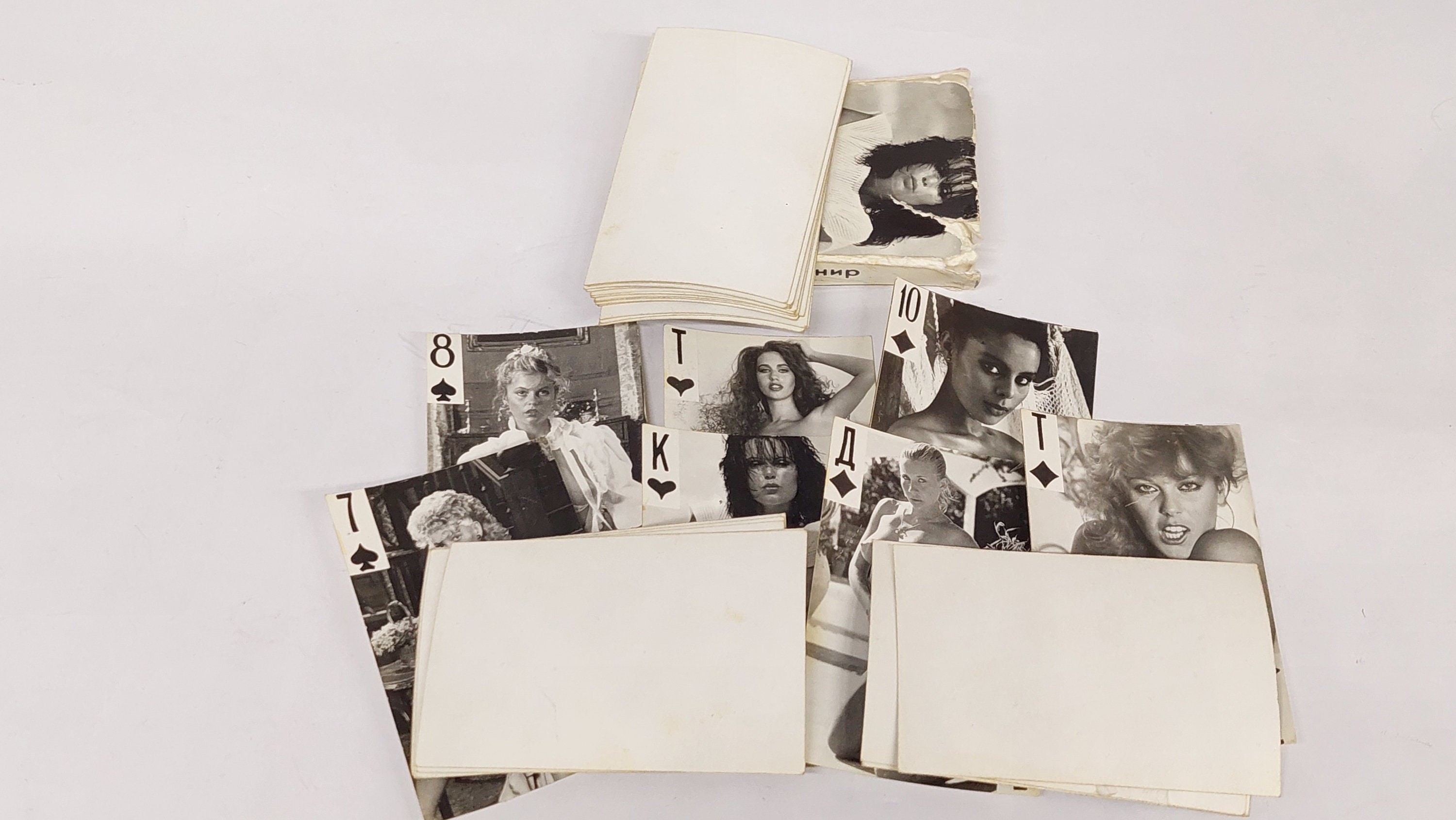 Vintage Collectible Playing Cards, Beautiful Girls 1980s, Rare Playing ...