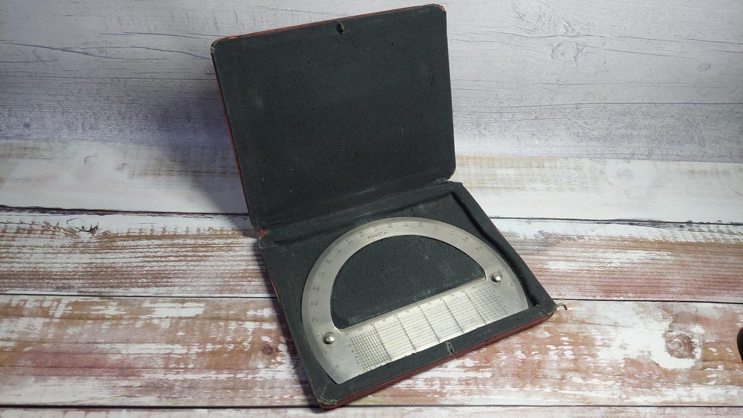 Vintage Measuring Device Protractor - Etsy