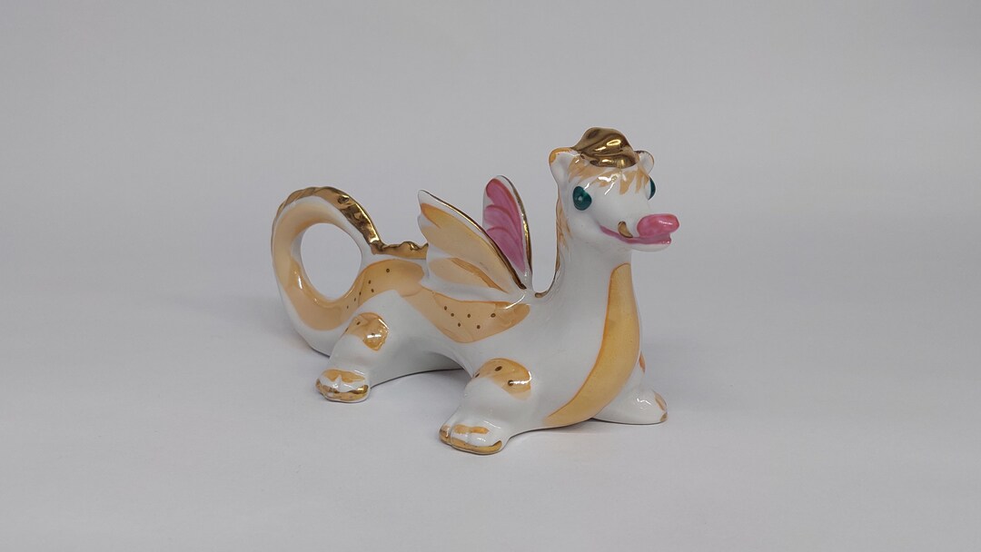 Year of the Dragon Figurine of a Dragon Candlestick Porcelain Factory ...