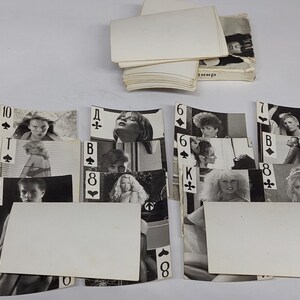Vintage Collectible Playing Cards, Beautiful Girls 1980s, Rare Playing ...