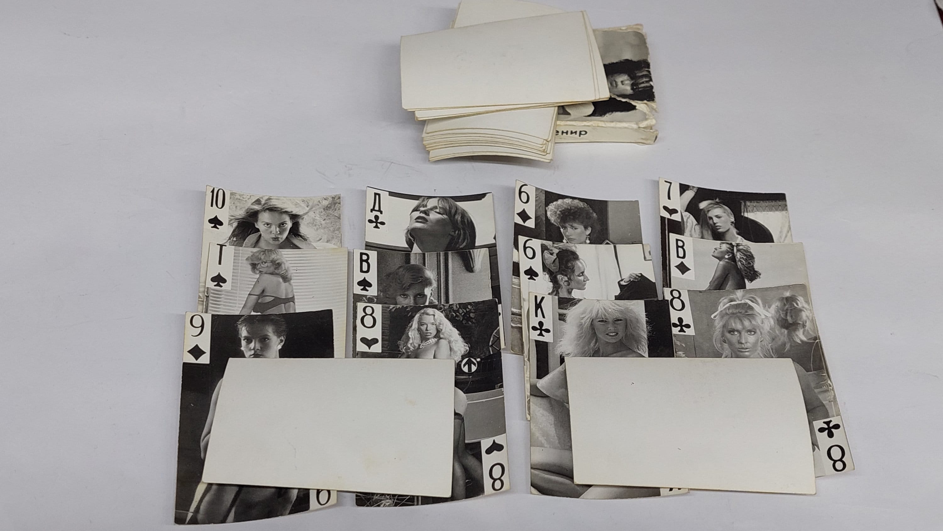 Vintage Collectible Playing Cards, Beautiful Girls 1980s, Rare Playing ...