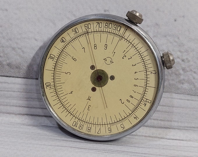 Vintage Round Rule 1965.pocket Calculator, Math Tool, Mathematics Round ...