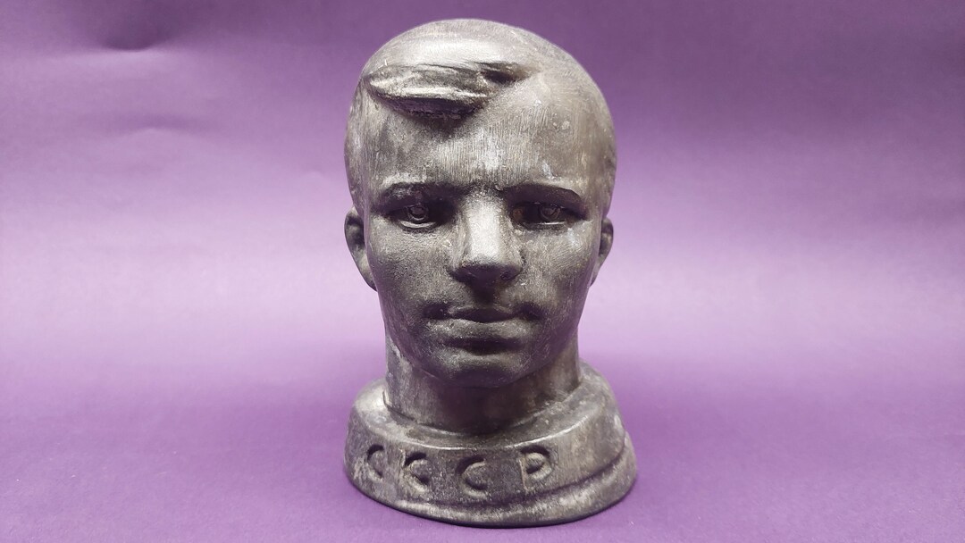 Antique Bust of the World's First Cosmonaut Yu.a. Gagarin. Yu.a ...