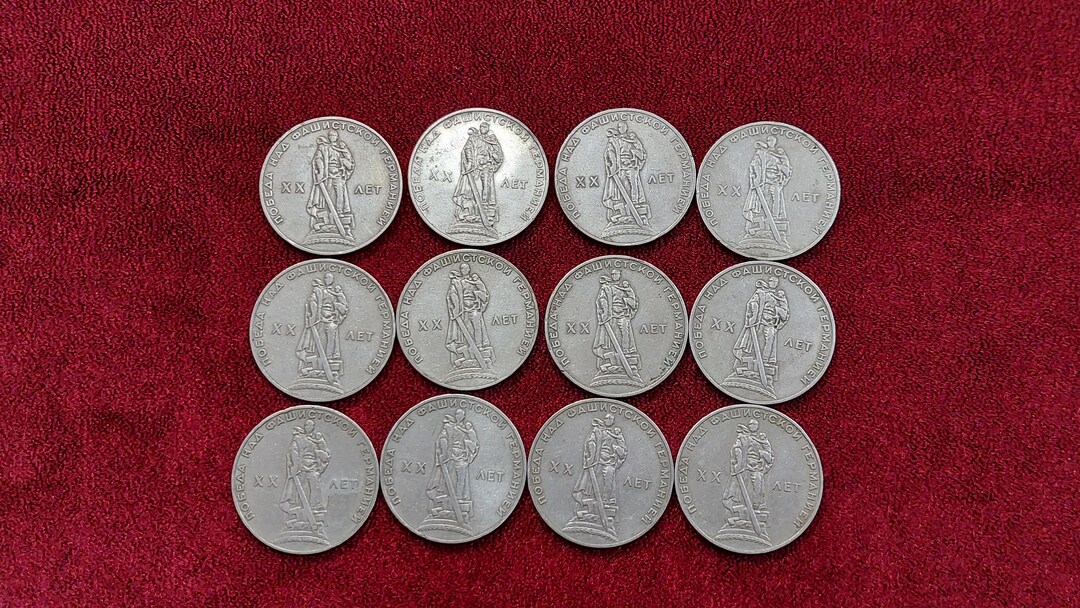 Selling Coins 20 Years of Victory. 12 Coins. Denomination One Ruble - Etsy