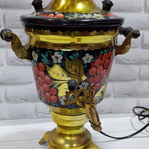 ELECTROSAMOVAR. Samovar, Hand Painted. Samovar Painted by Hand ...