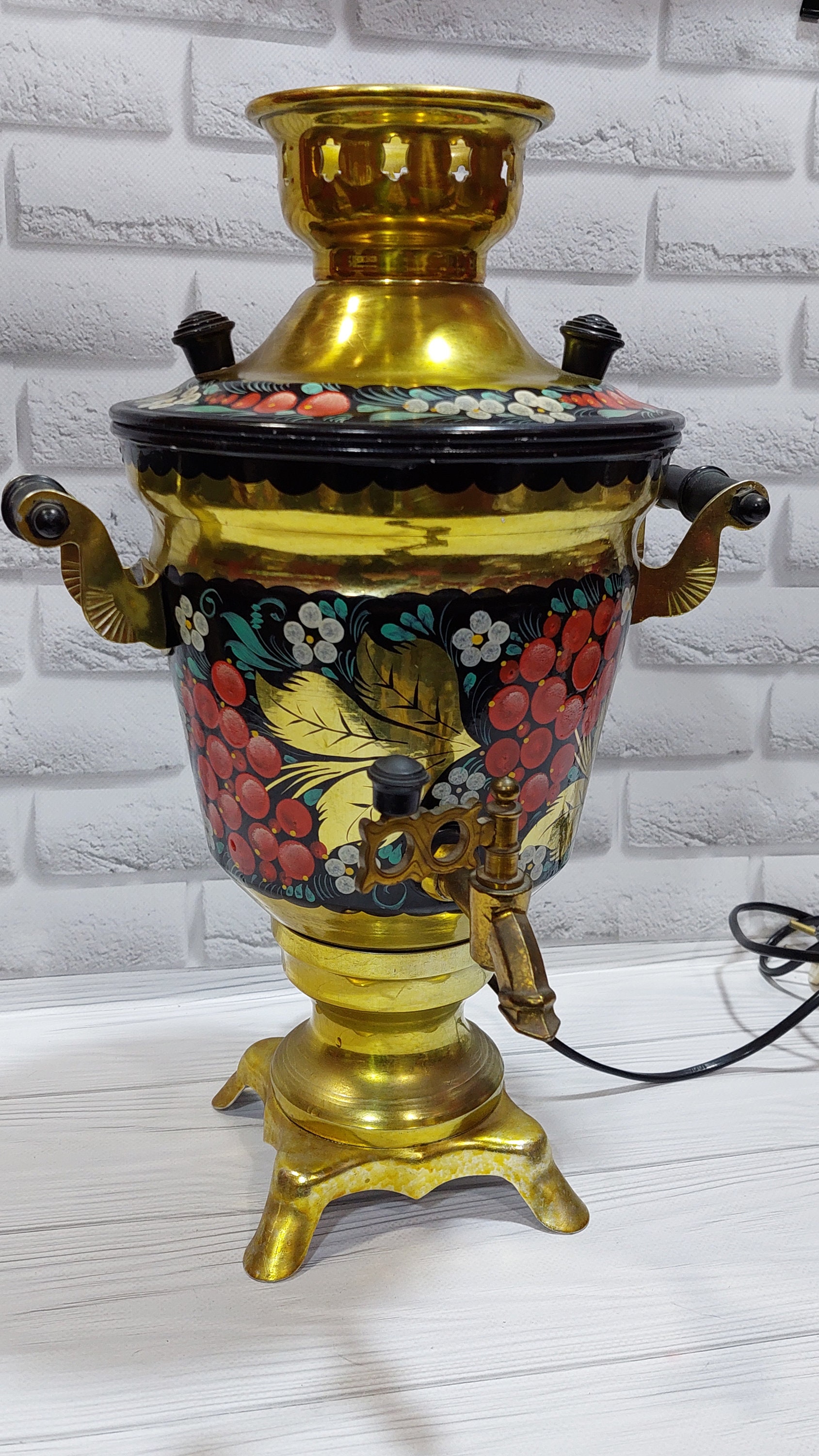 ELECTROSAMOVAR. Samovar, Hand Painted. Samovar Painted by Hand ...