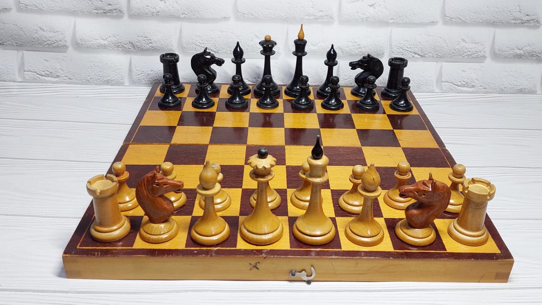 Rare Chess, Chess of the Fifties, Wooden Chess of the USSR. Rare Set ...