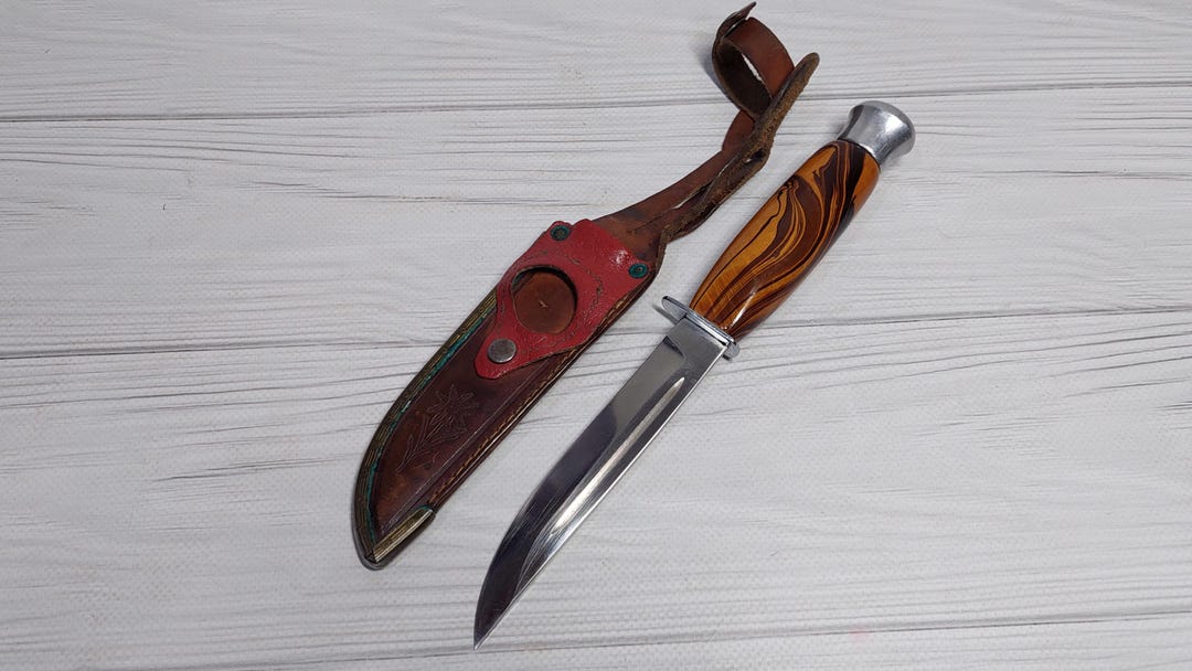 Vintage Knife With a Compass in the Handle. Knife for a Boy Made in the ...
