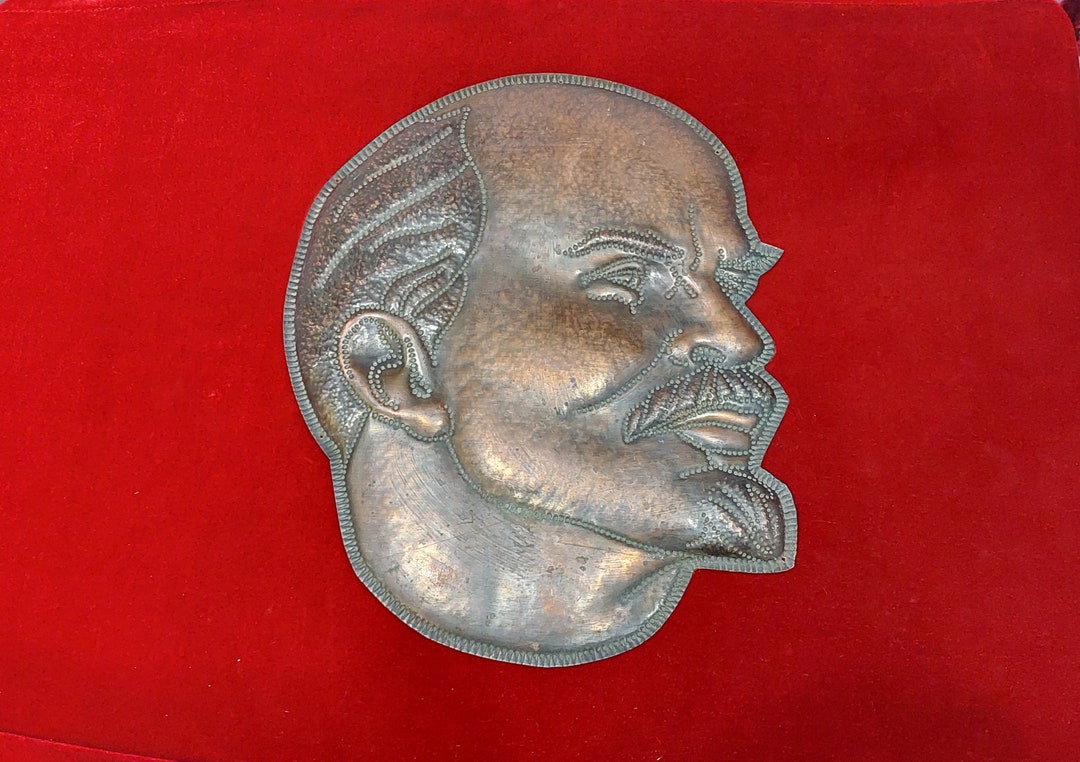 Large Bust of Lenin's Head Made of Copper - Etsy