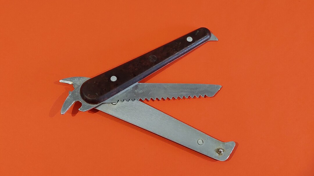 Vintage Folding Fish Knife, Folding Fisherman Knife, Bottle Opener ...