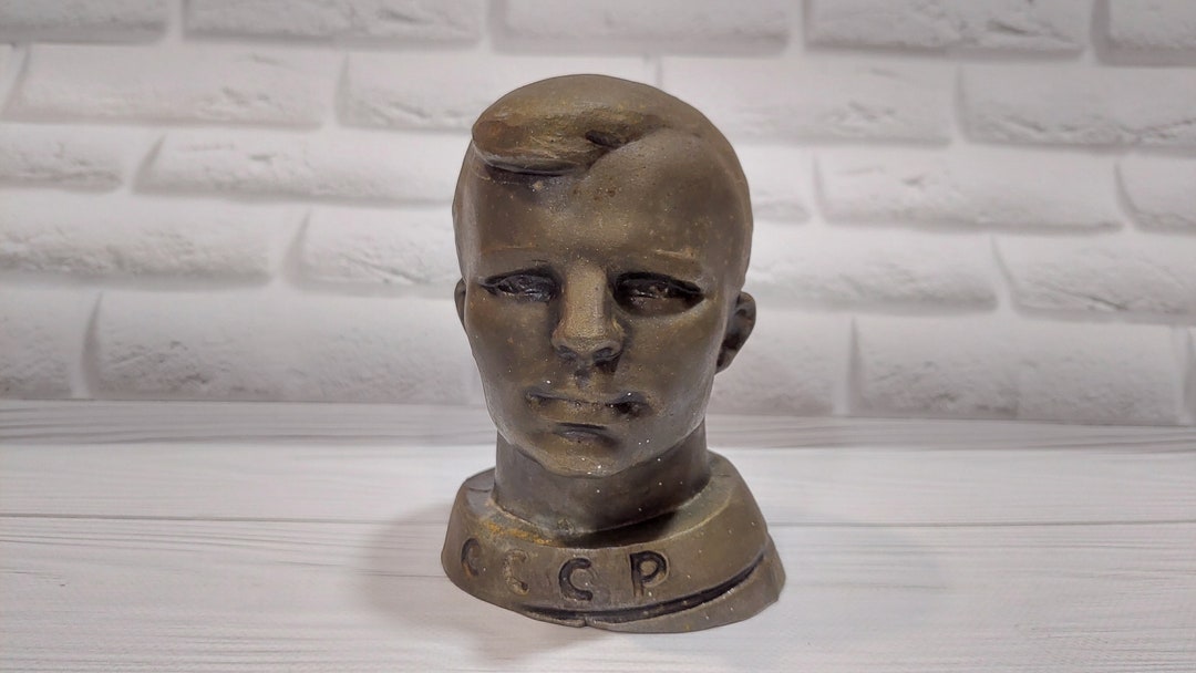 Antique Bust of the World's First Cosmonaut Yu.a. Gagarin. Yu.a ...