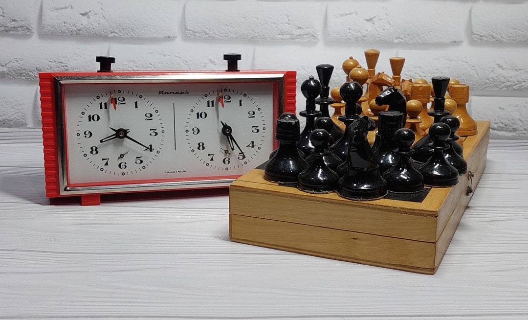 Chess Clock Chess Timer Chess Clock Amber Vintage CHESS CLOCK ...